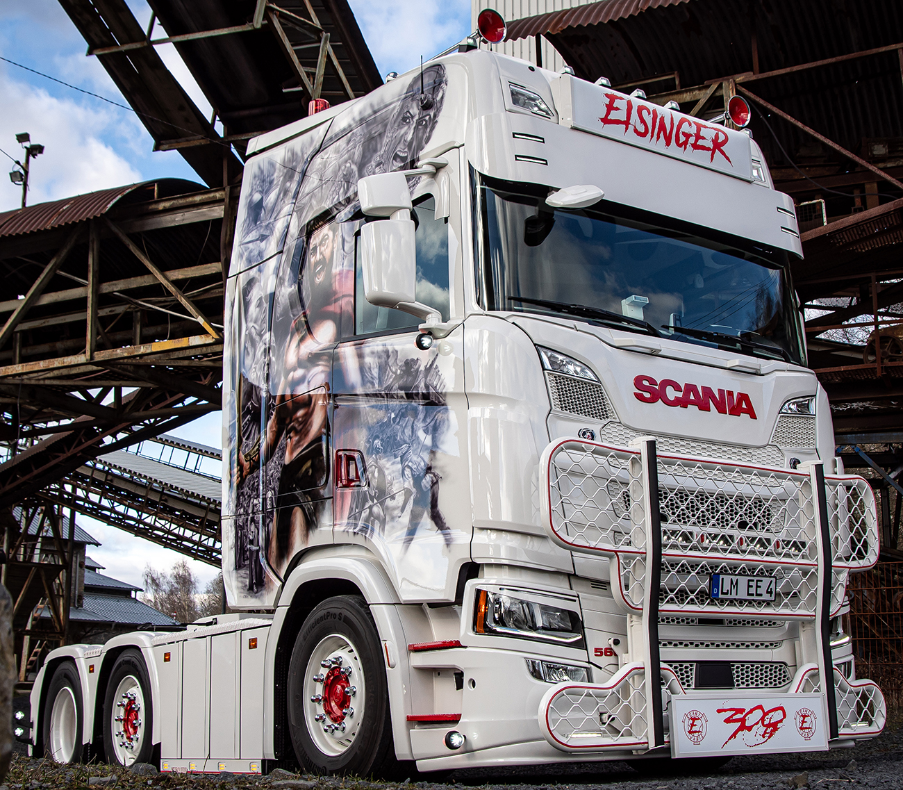 SCANIA S Highline 4x2 avec remorque frigo 3 essieux EISINGER - MiniTruck.fr
