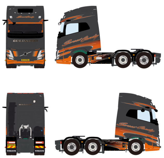 VOLVO FH Aero Globetrotter XL 6x2 GULDAGER - MiniTruck.fr