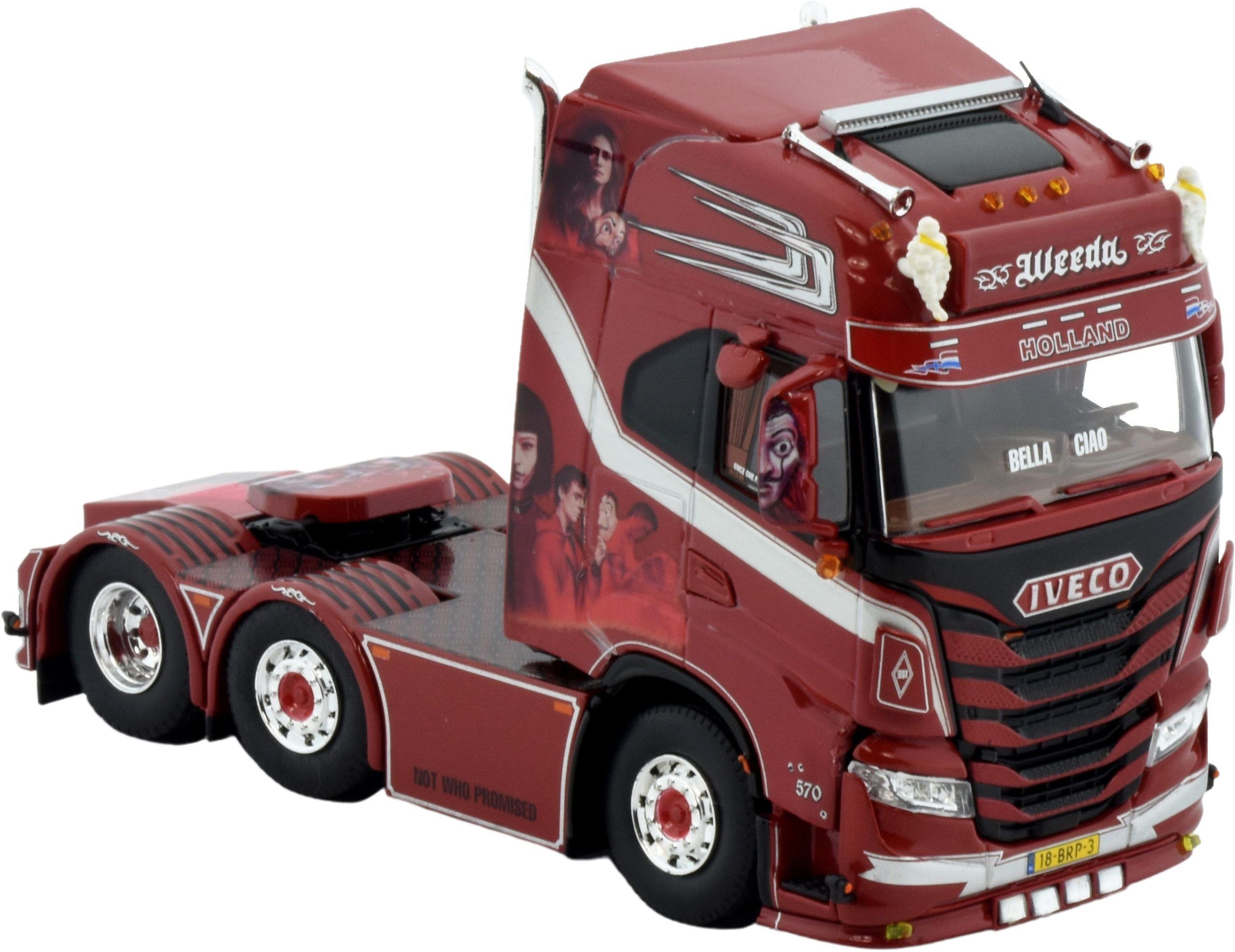 IVECO S-Way 6x2 WEEDA CASA DEL PAPEL Première version - MiniTruck.fr
